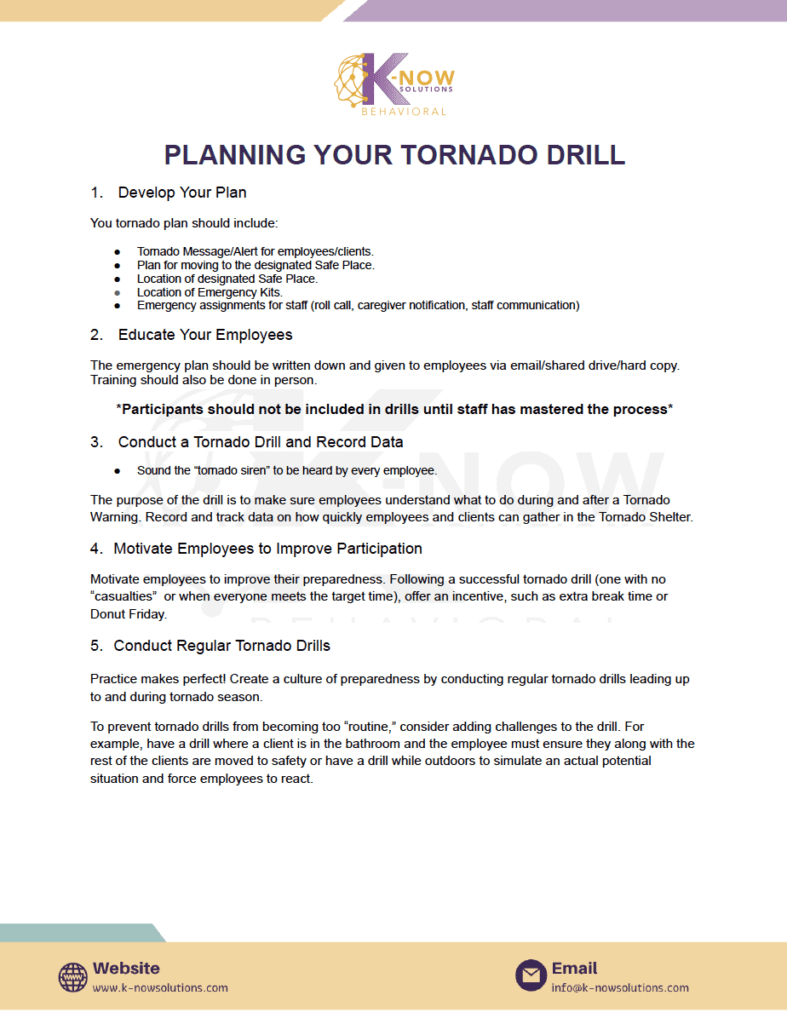 Emergency & Severe Weather Planning with Autism Centers
